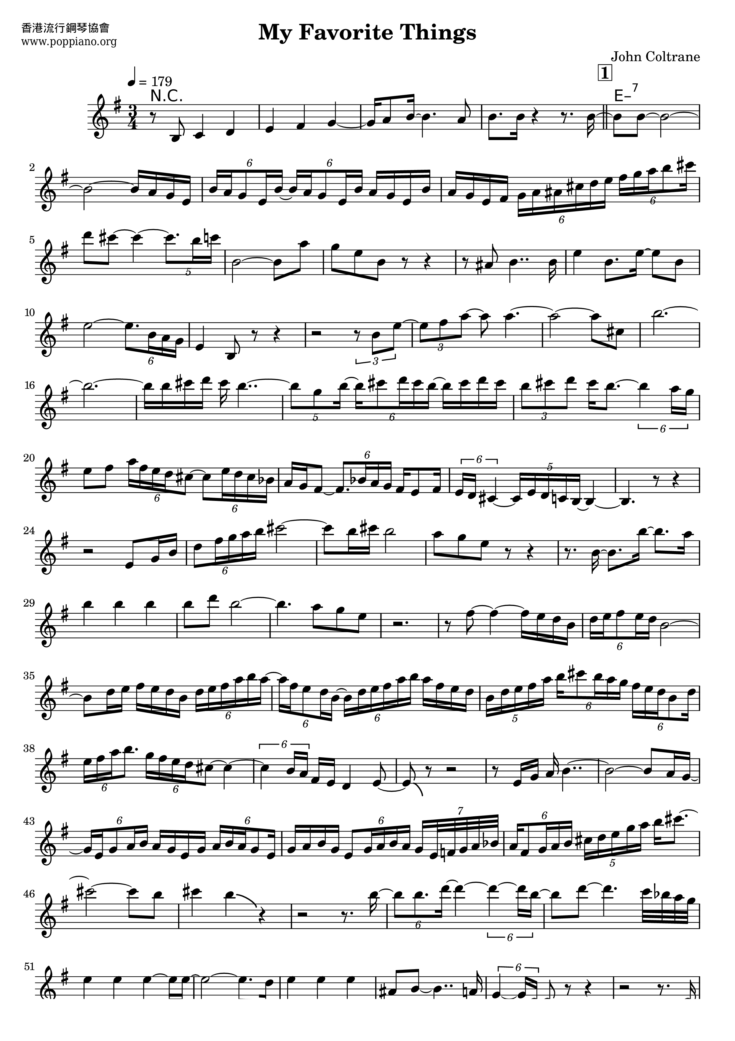My Favorite Things Sheet Music Piano Score Free Pdf Download Hk