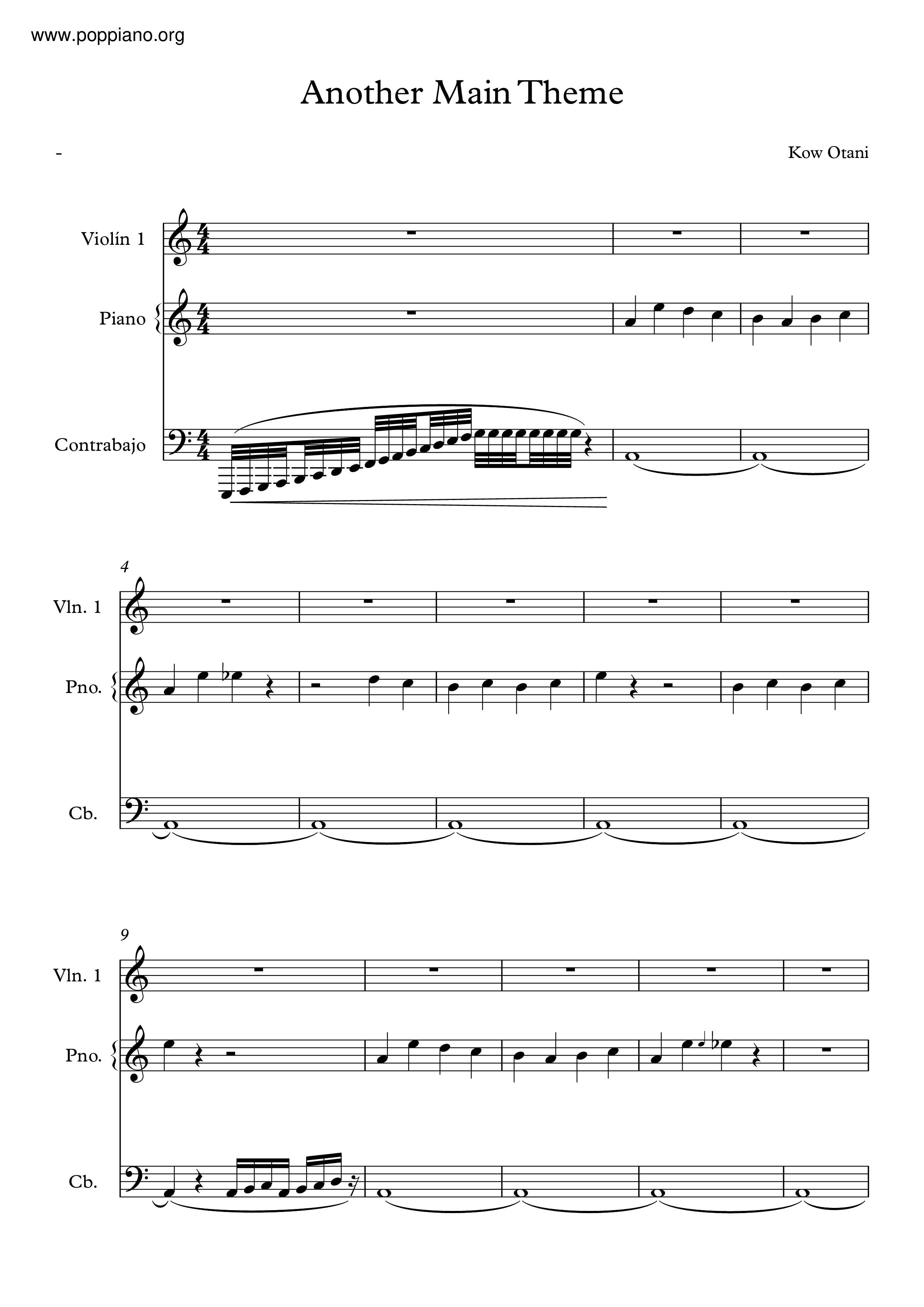 Another-Another Main Theme Sheet Music pdf, - Free Score Download ★