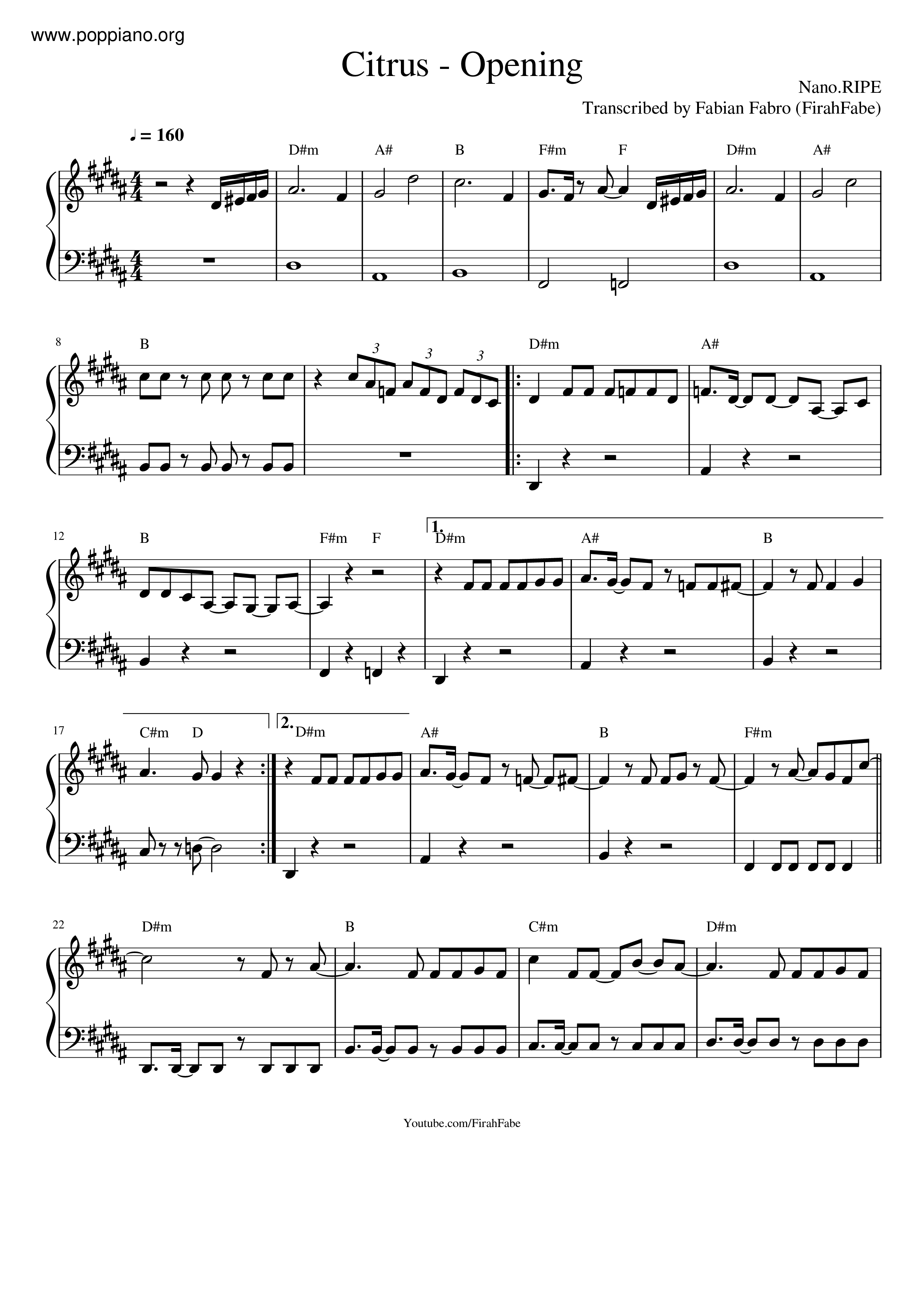 Citrus-Azalea Sheet Music pdf, - Free Score Download ★