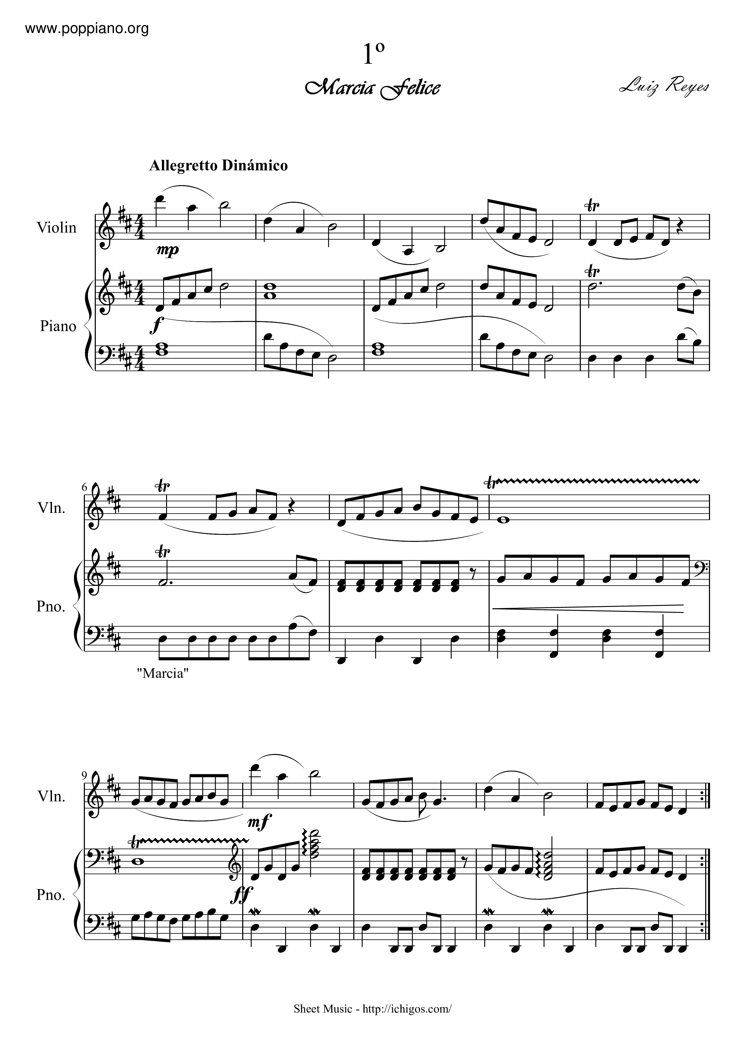 Sonata-1St Mov. Sheet Music pdf, - Free Score Download ★