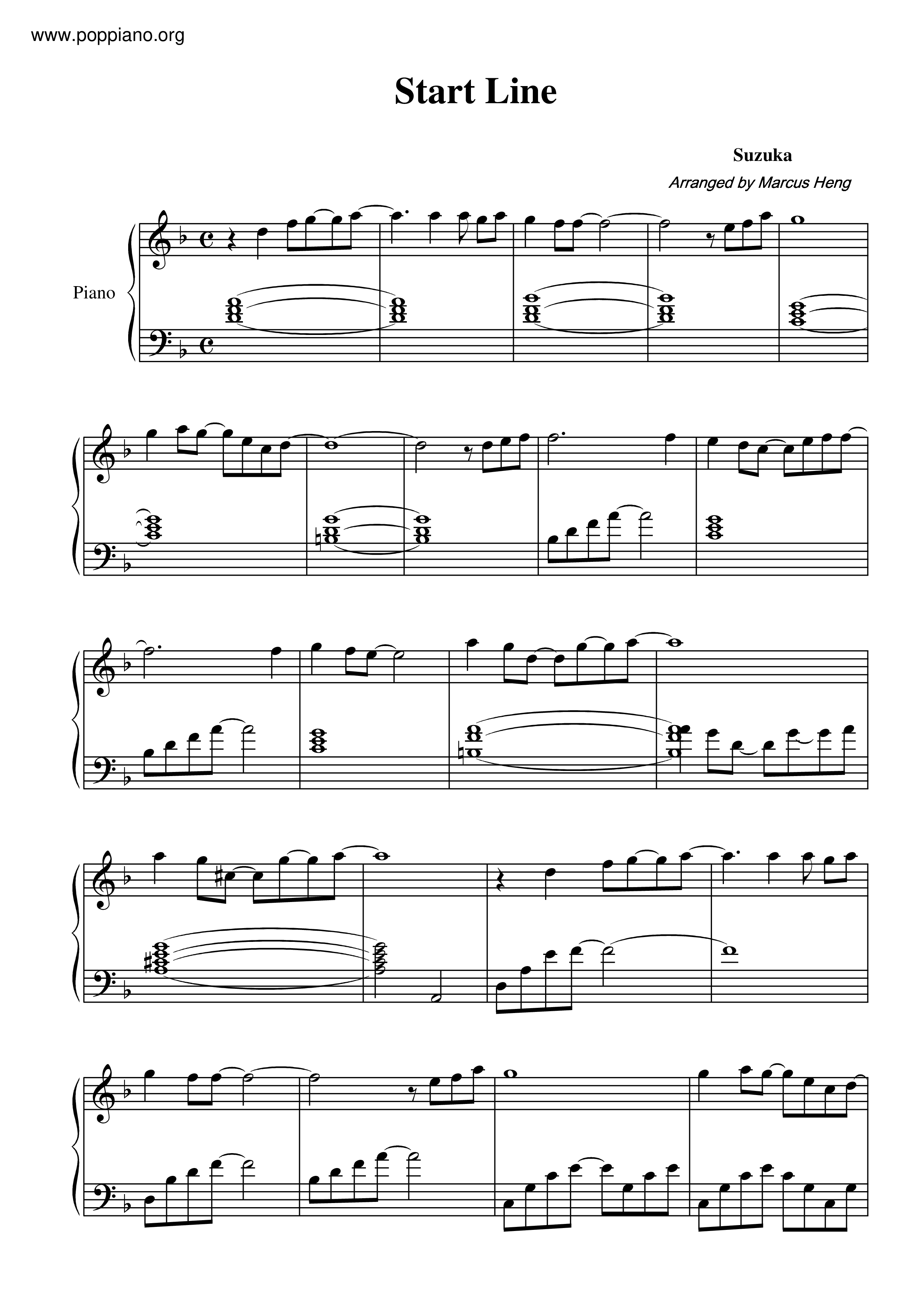 Suzuka-Start Line Sheet Music pdf, - Free Score Download ★