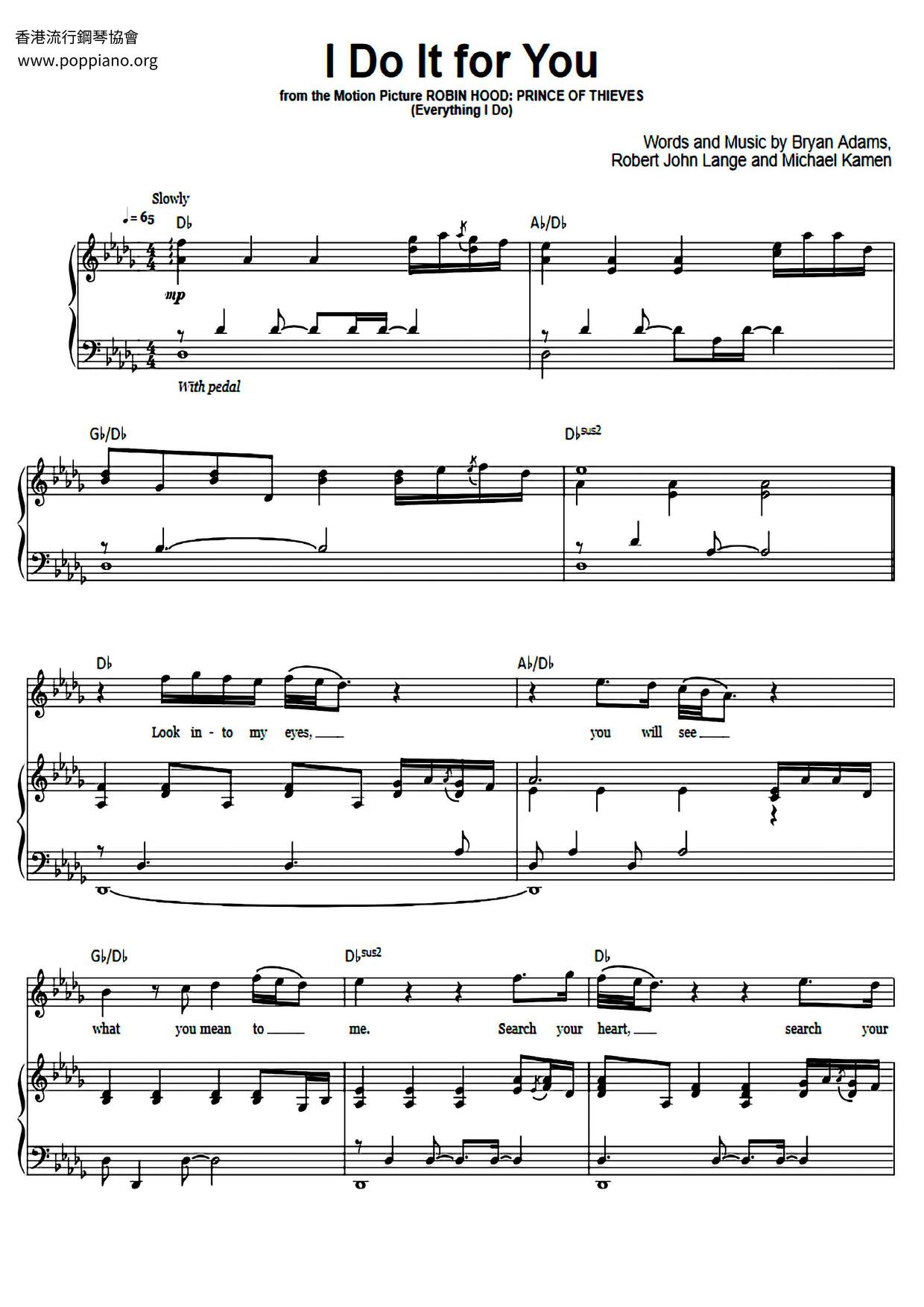 Bryan Adams Everything I Do I Do It For You Sheet Music Pdf Free Bryan Adams Everything I Do I Do It For You Sheet Music Pdf Free