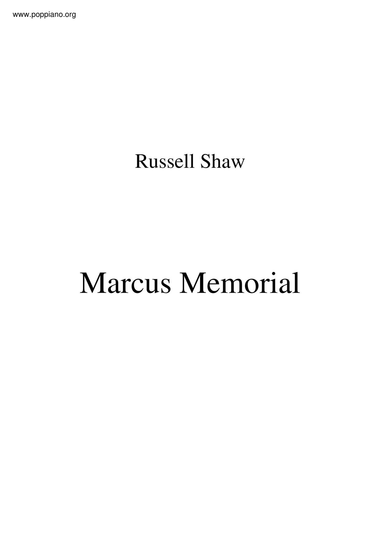 Russell Shaw-Marcus Memorial 琴譜pdf-香港流行鋼琴協會琴譜下載 ★