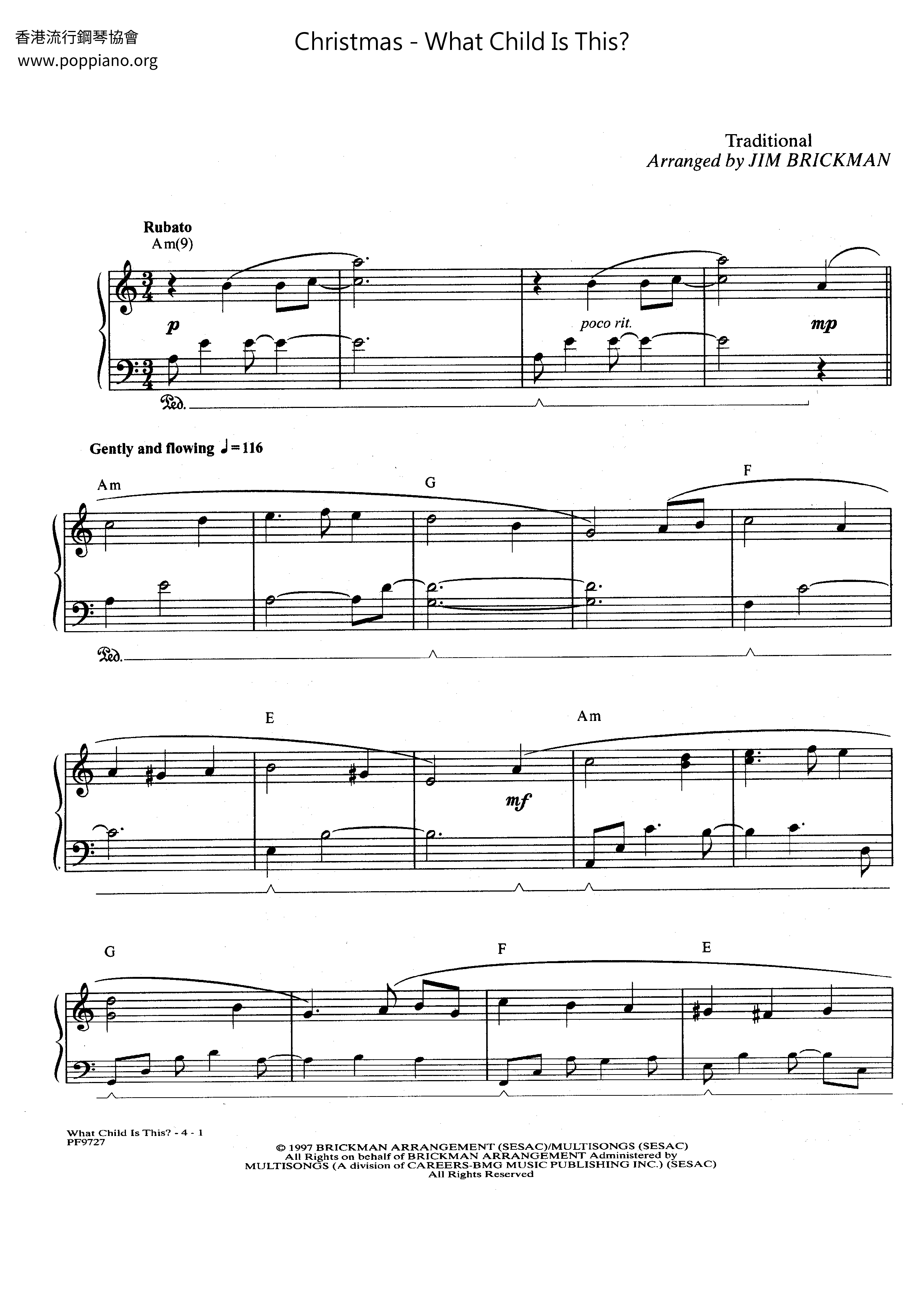 Christmas-What Child Is This? Sheet Music pdf, - Free Score Download ★