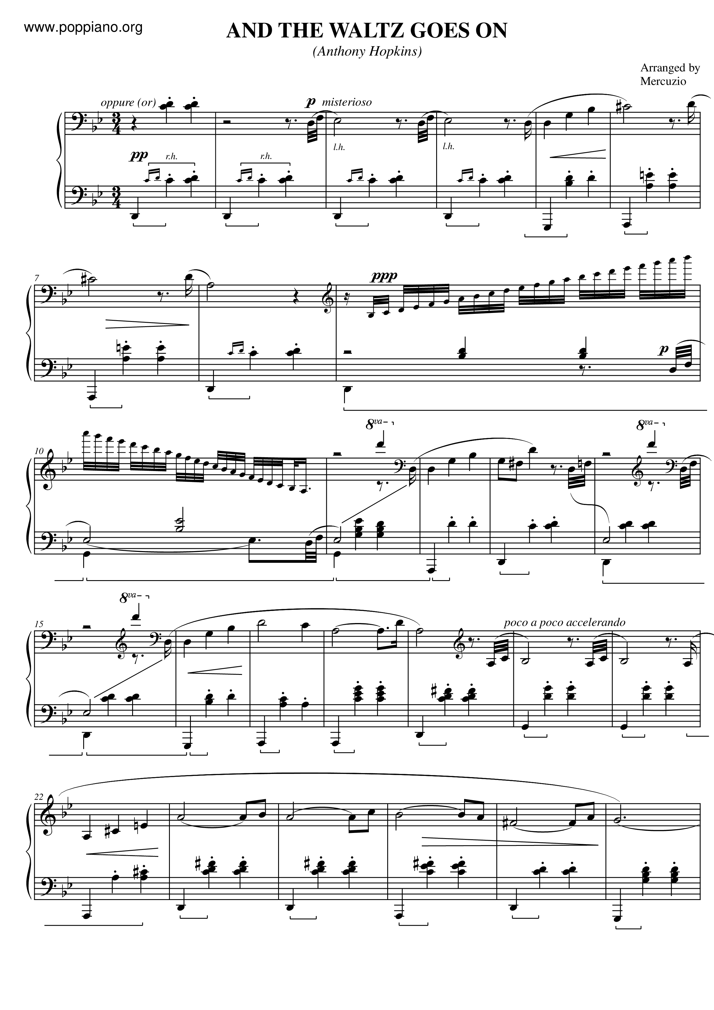 André Rieu-And The Waltz Goes On Sheet Music pdf, - Free Score Download ★