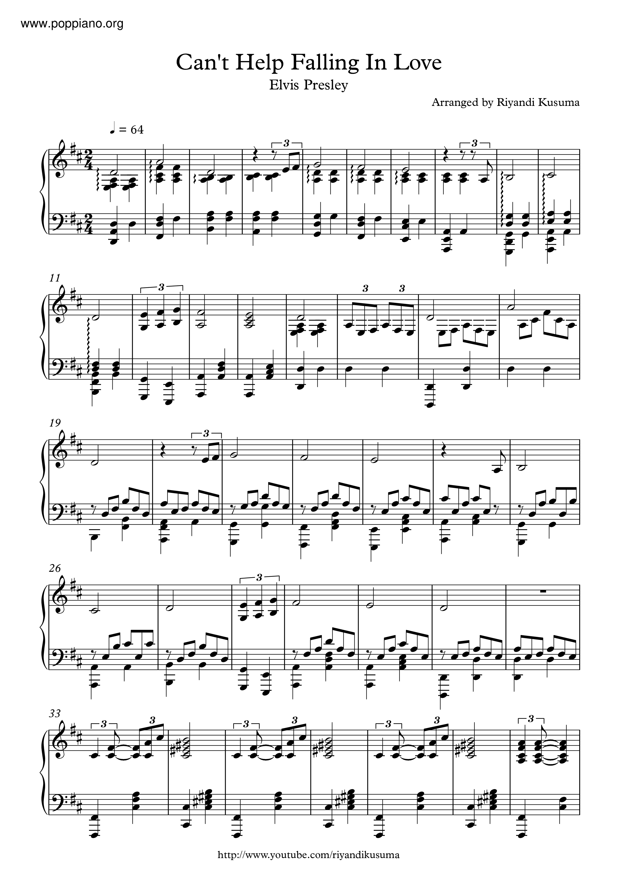 Elvis Presley Can t Help Falling In Love Sheet Music Pdf Elvis Presley Can t Help Falling In Love Sheet Music Pdf