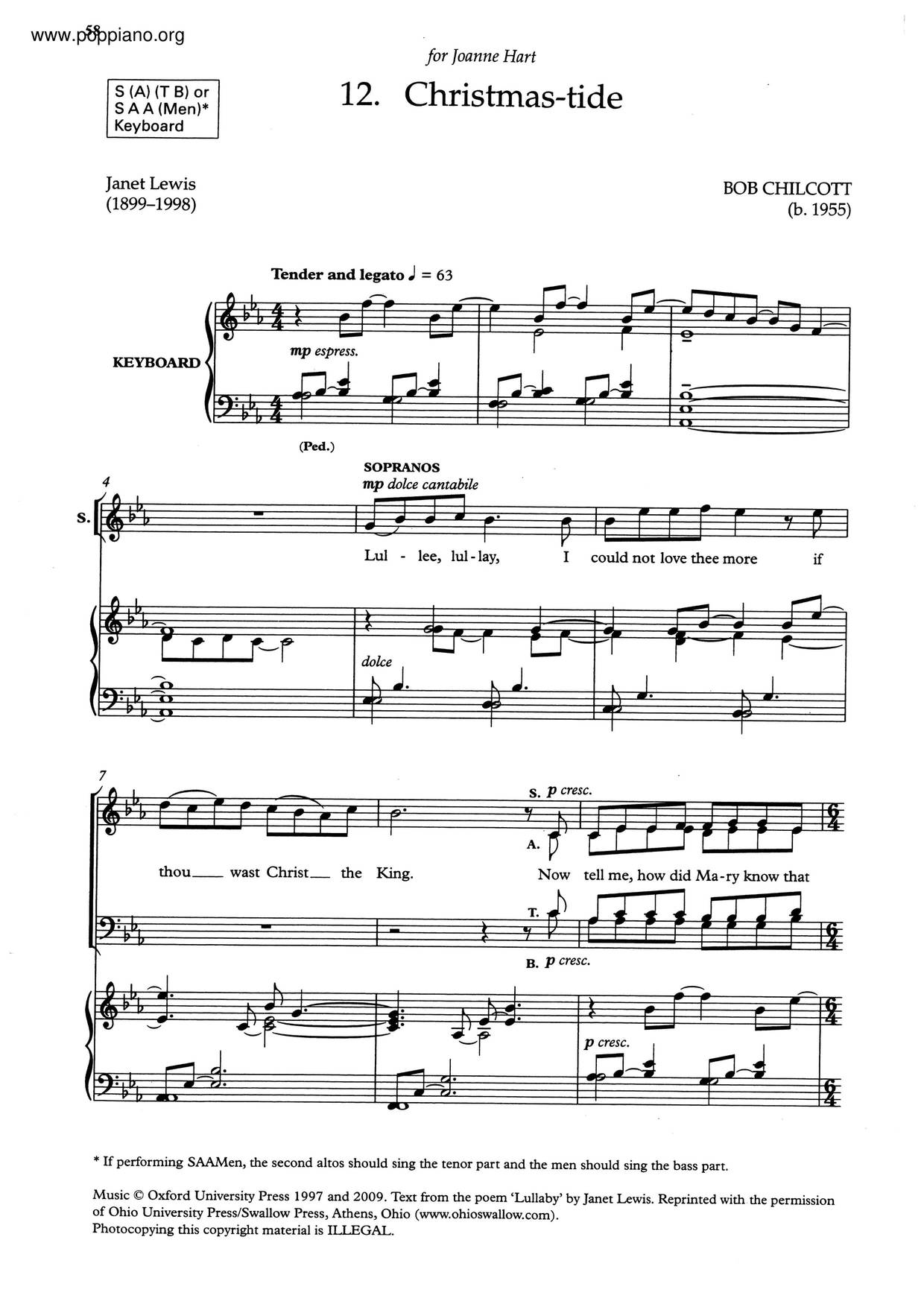 ★詩歌 - 聖誕歌鋼琴譜 Christmas Songs Sheet Music -tide ピアノ譜pdf- POPPIANO.ORG 無料 ...