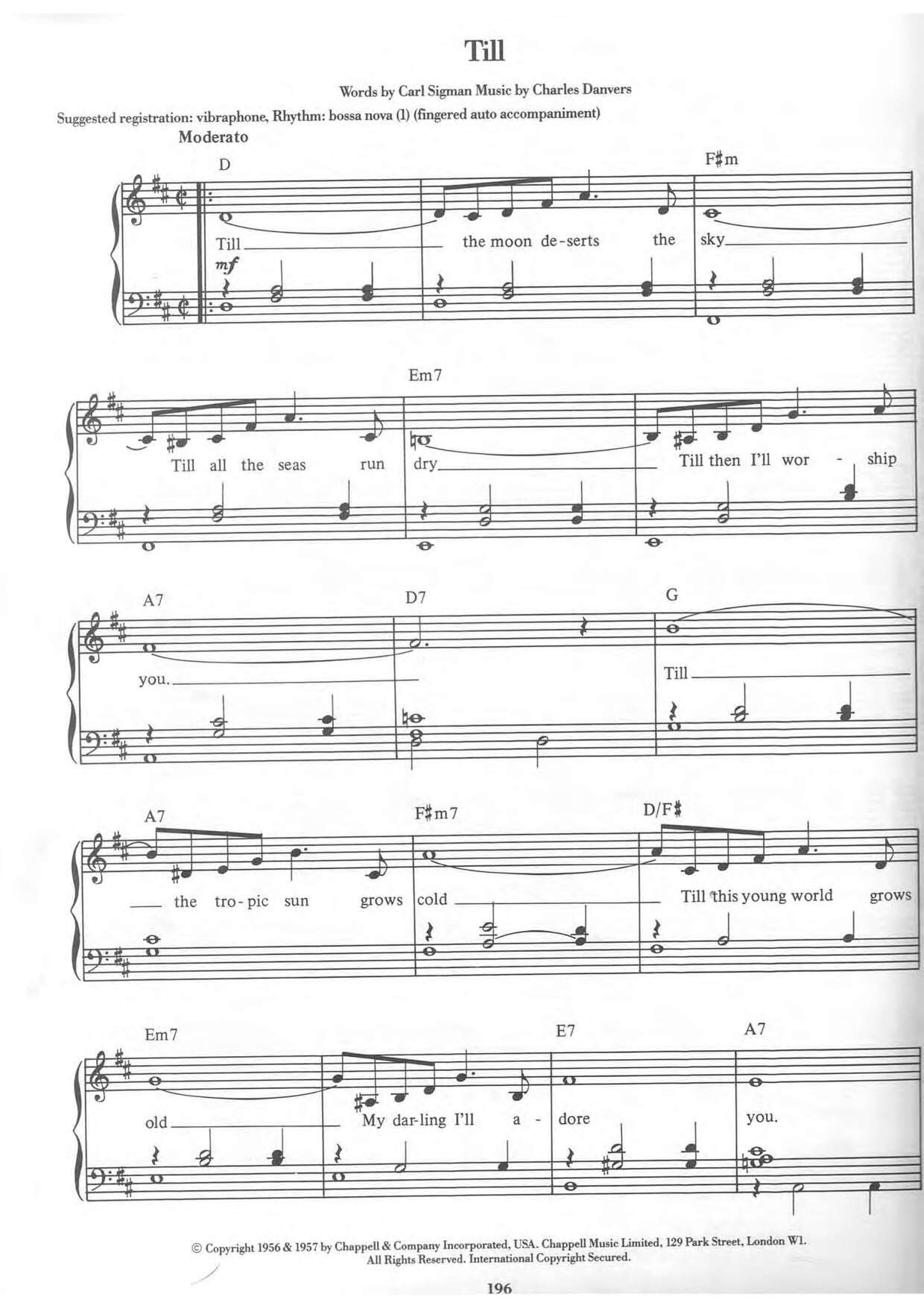 Various Artists-Till 琴譜pdf-POPPIANO.ORG 琴譜下載 ★