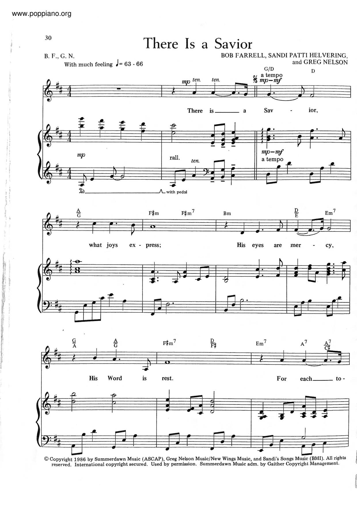 Spiritual-There Is A Savior Sheet Music pdf, - Free Score Download ★