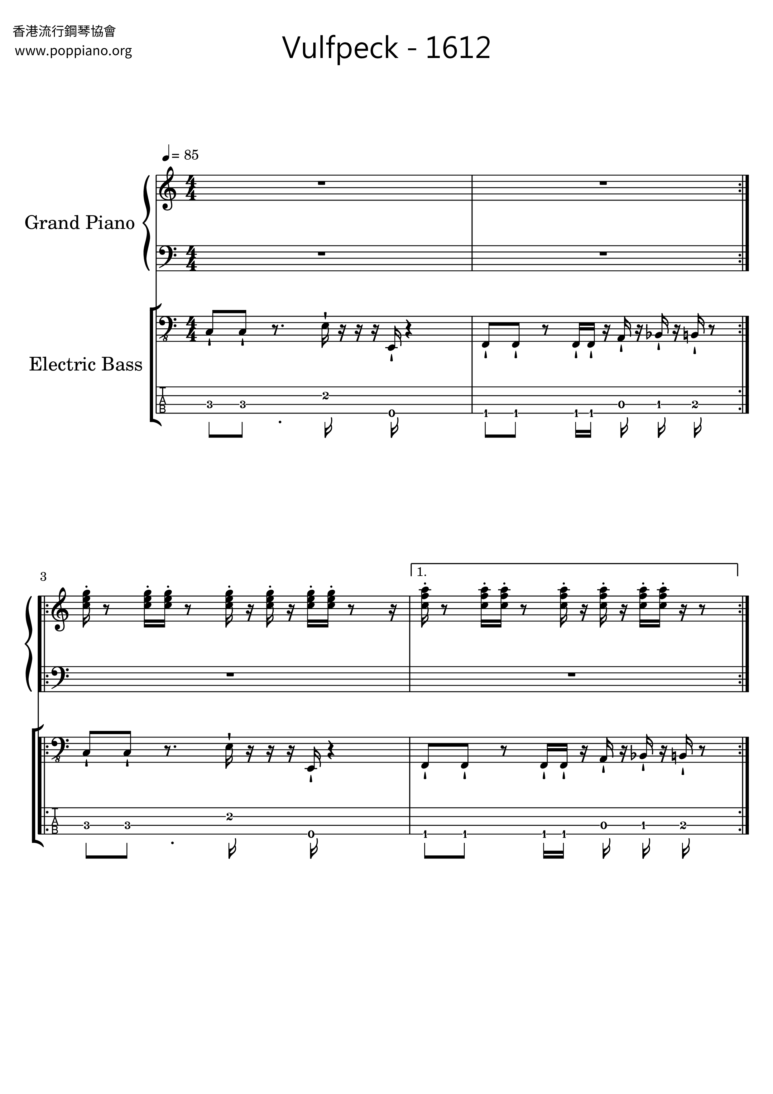 Vulfpeck 1612 Sheet Music Pdf Free Score Download ★