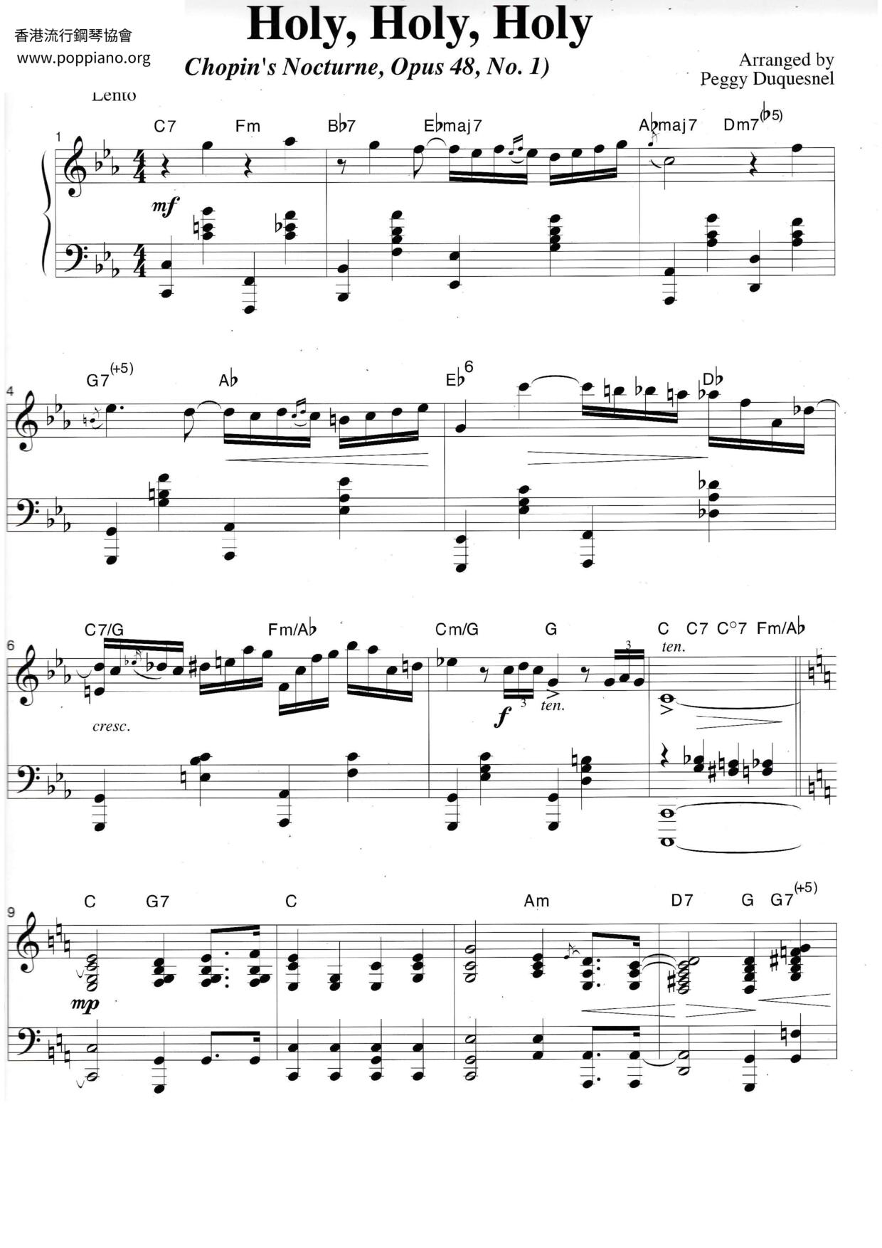 Spiritual-Holy, Holy, Holy Sheet Music pdf, - Free Score Download ★