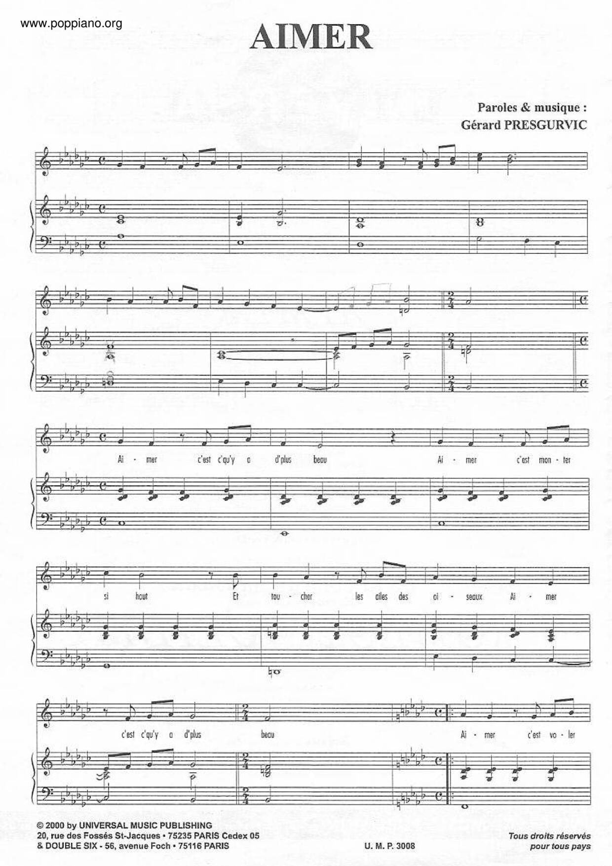 Damien Sargue-Aimer - Roméo & Juliette, Les enfants de Vérone Sheet Music pdf, - Free Score ...