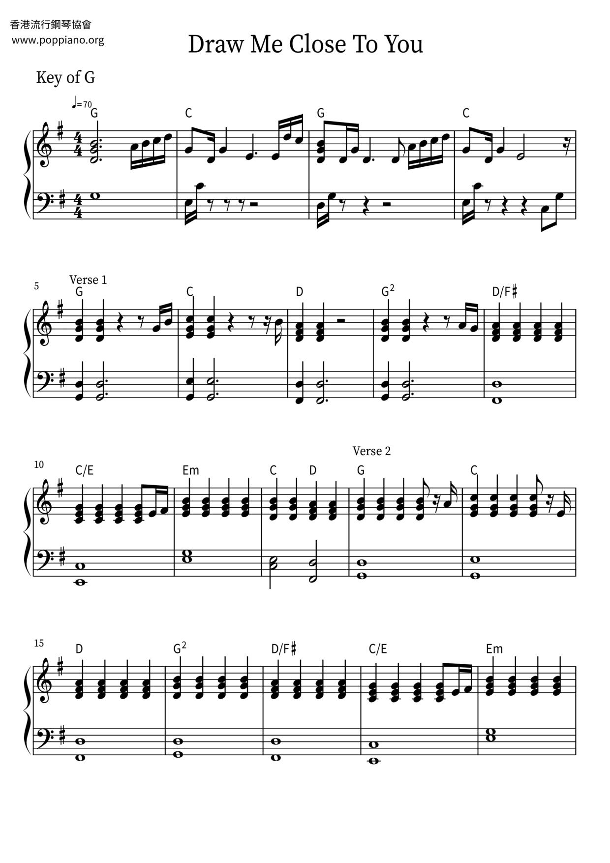 Spiritual-Draw Me Close Sheet Music pdf, - Free Score Download ★